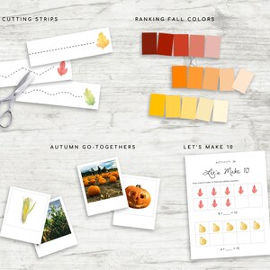Autumn | Montessori Printable Fall Bundle | Preschool + Kindergarten - Etsy