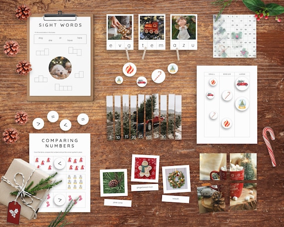 Montessori Christmas-themed Printable - Etsy