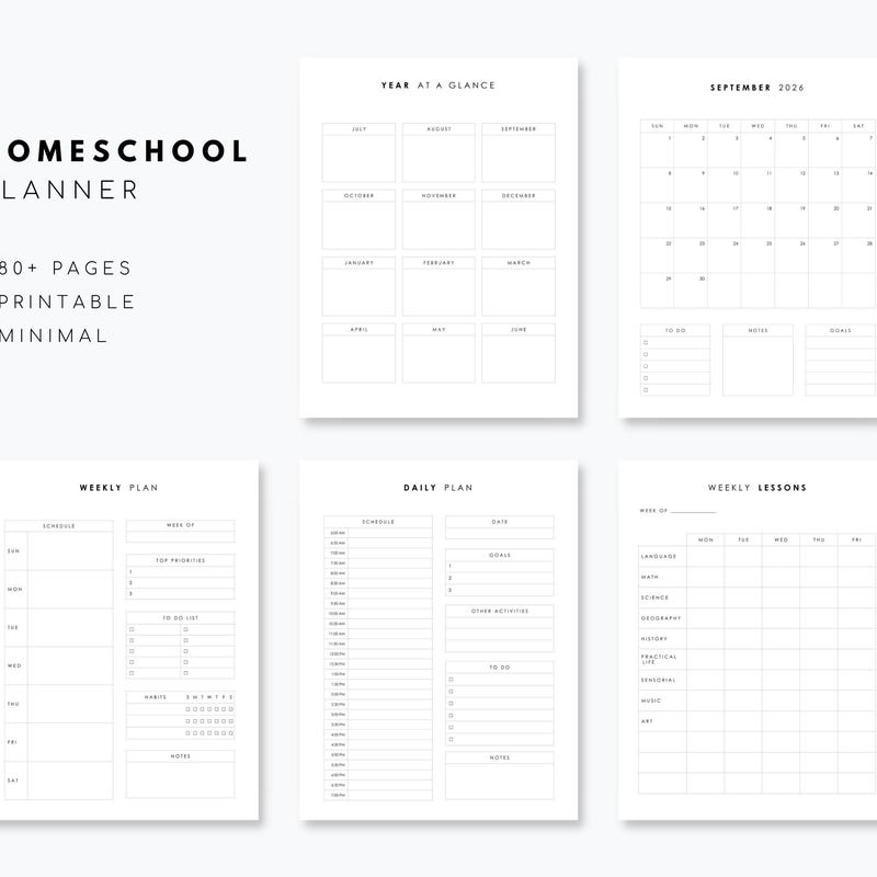 Homeschool Planner - Etsy