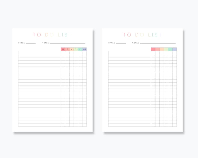 Alastair Method to Do List Bullet Journal - Etsy