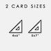 Folded Card Template / 4x6, 5x7 / PSD, PNG, TIFF - Etsy