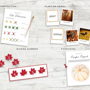 Autumn | Montessori Printable Fall Bundle | Preschool + Kindergarten - Etsy
