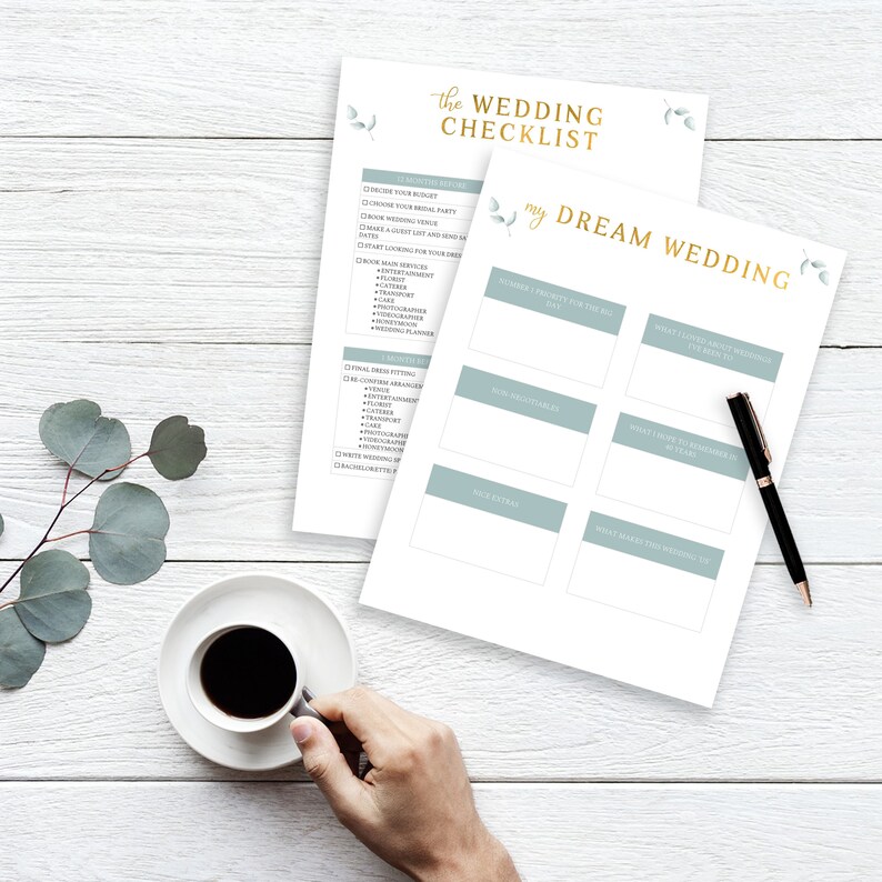 Bruiloft Planner Printable Bruiloft Checklist Trouwdag - Etsy Nederland