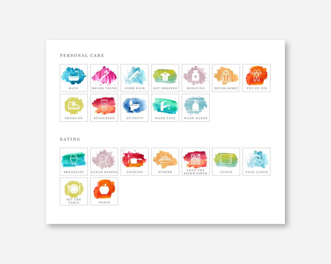 Printable Daily Responsibilities Chart - Etsy