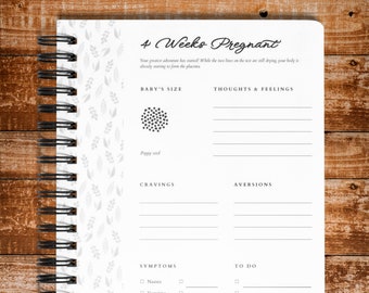 Pregnancy Planner Printable Pregnancy Journal, Bump to Baby Tracker ...