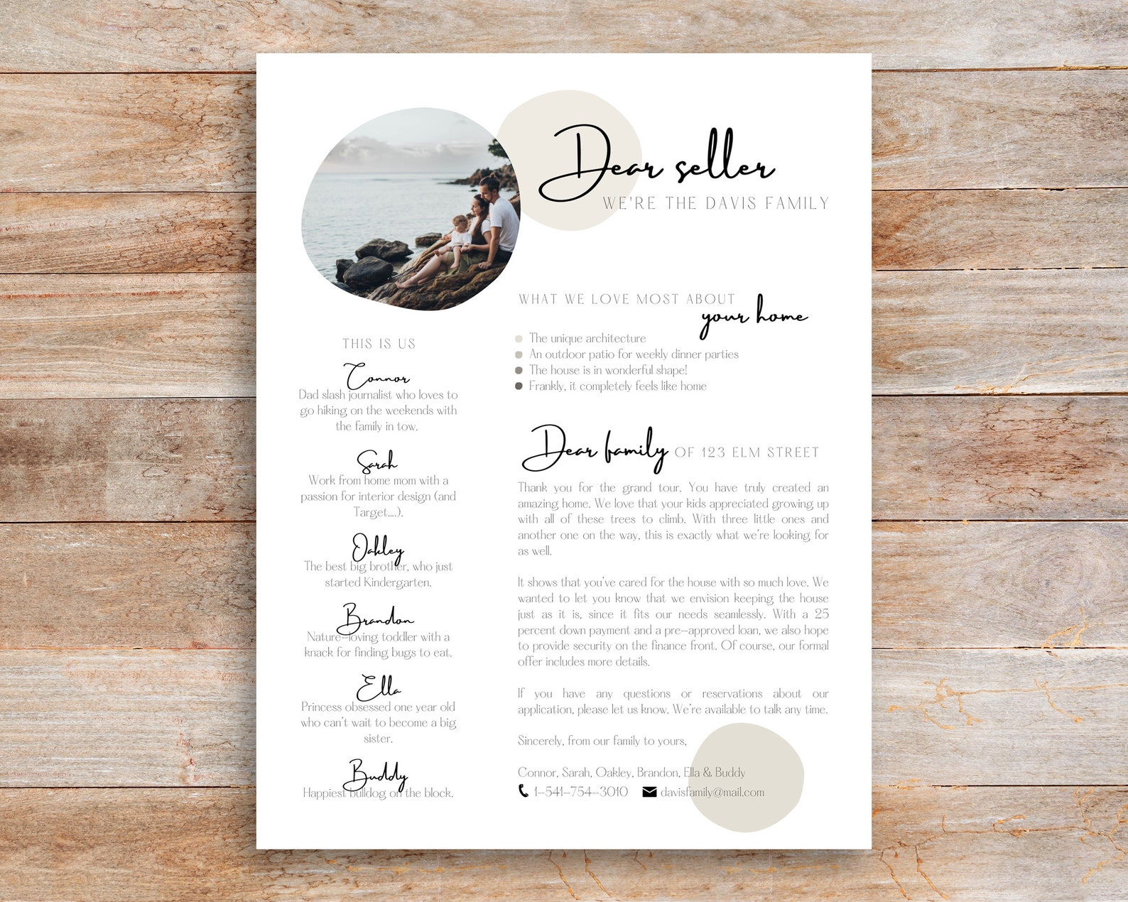 Canva Home Offer Letter Template - Etsy