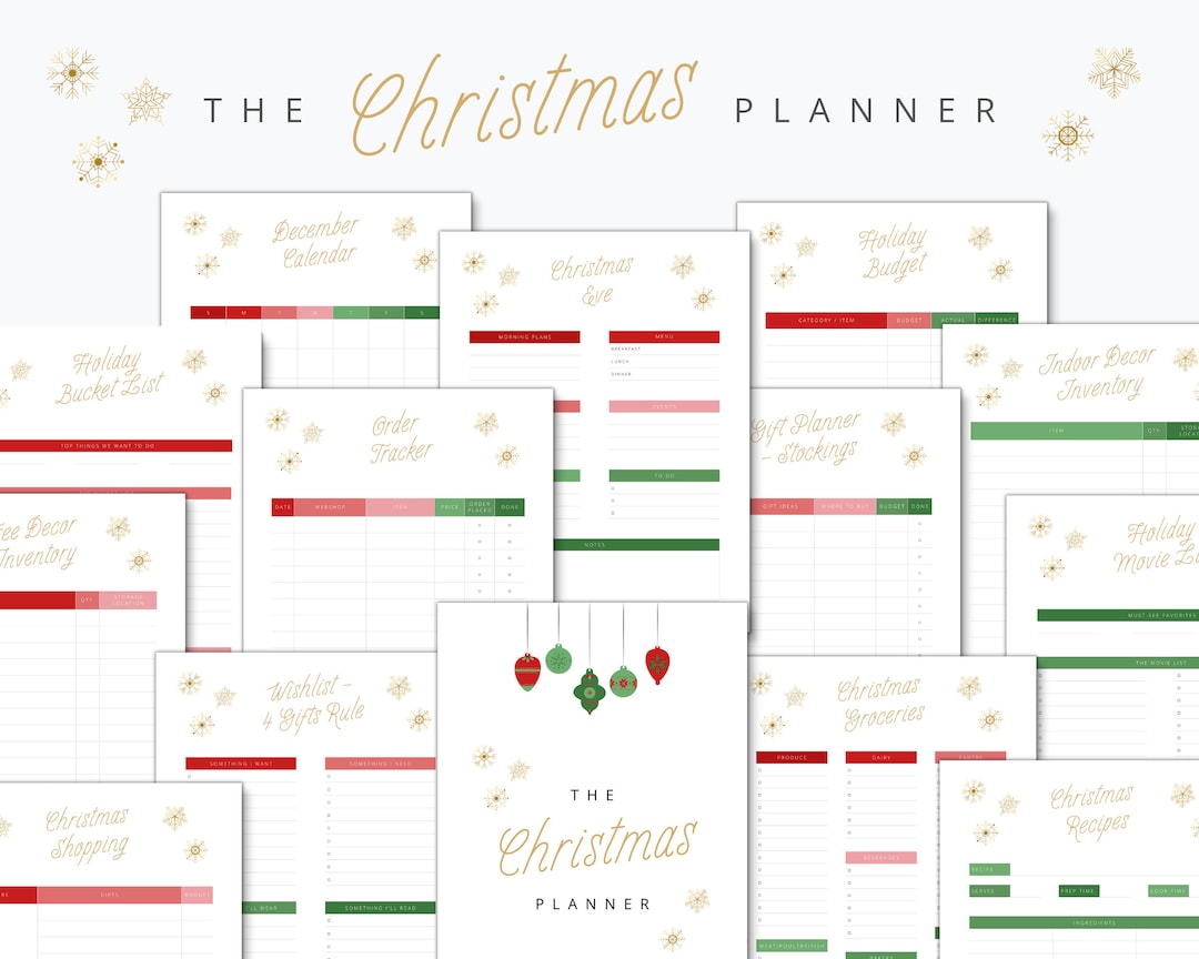 Printable Christmas Planner - Etsy