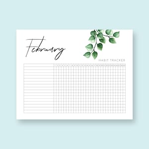 Printable Habit Tracker, Daily Habit Tracker Printable, Habit Tracker ...