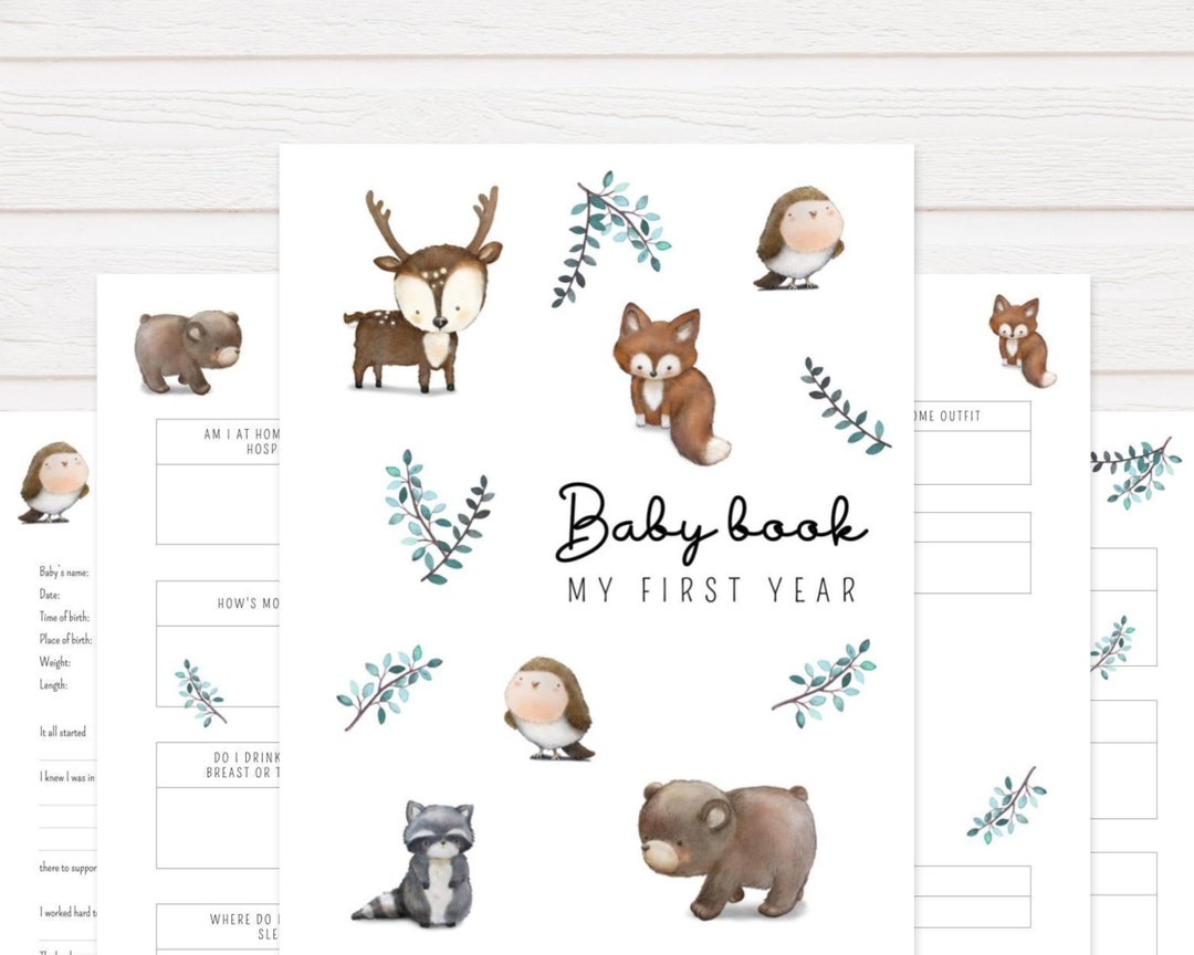 Printable Baby Book - Etsy