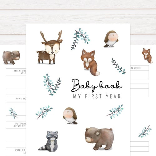 Baby Girl Memory Book Printable Baby Book Pages Baby Book - Etsy