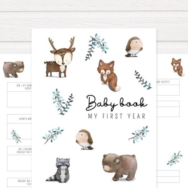Printable Baby Book - Etsy