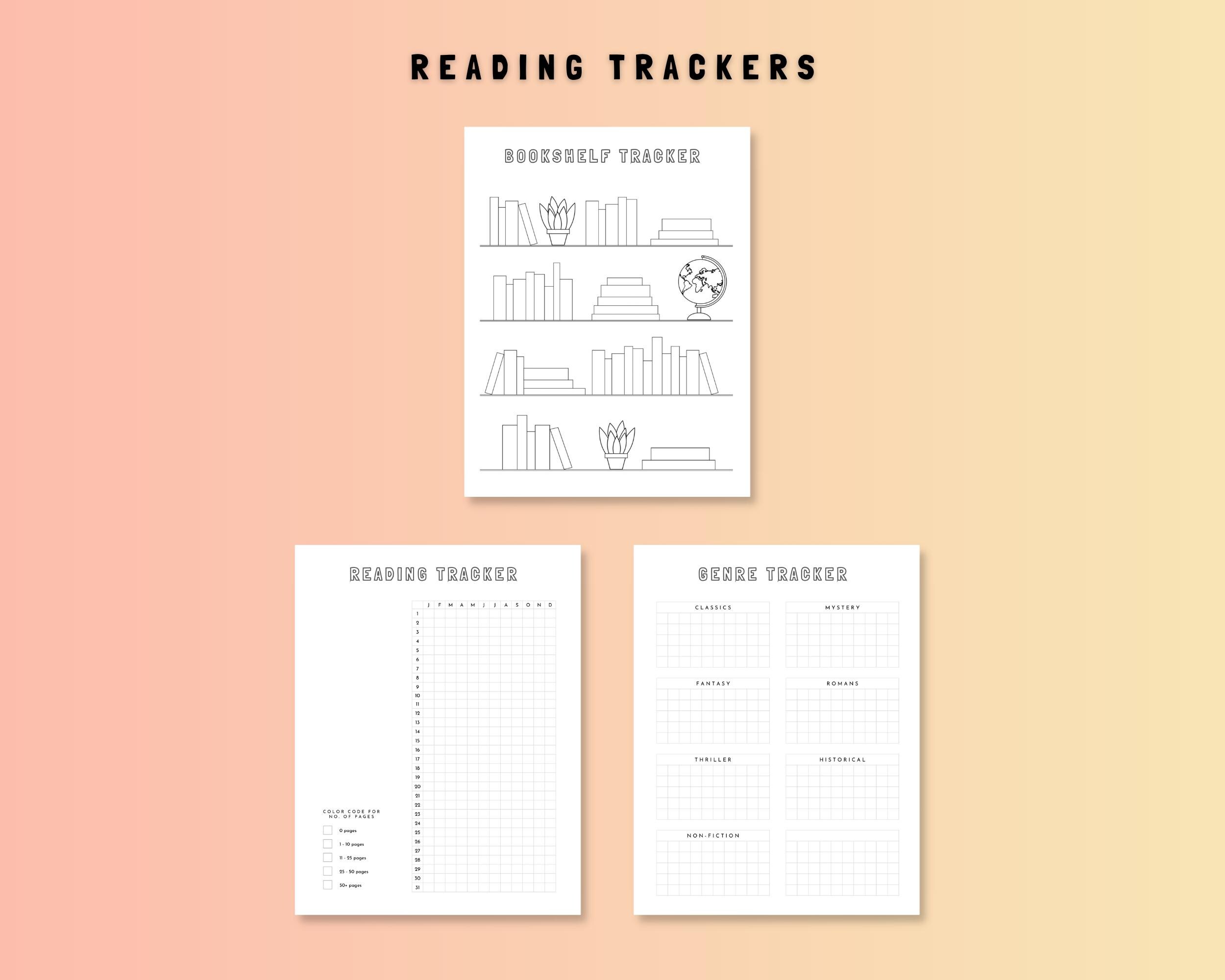 Reading Journal Bundle: 30 Printable / Digital Pages - Etsy