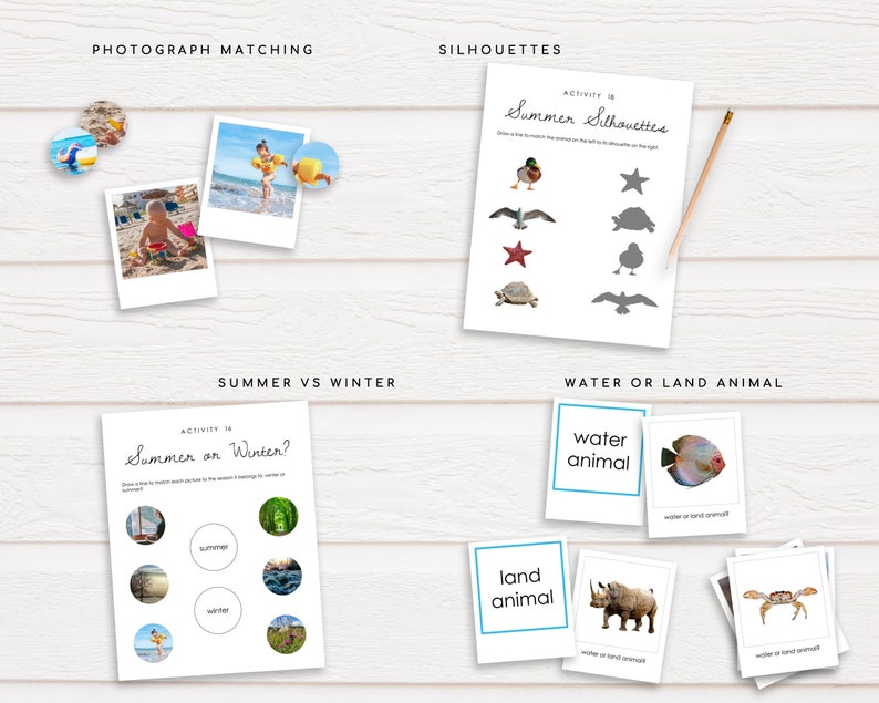 Montessori Printable Kindergarten Worksheets ages 3-6 - Etsy