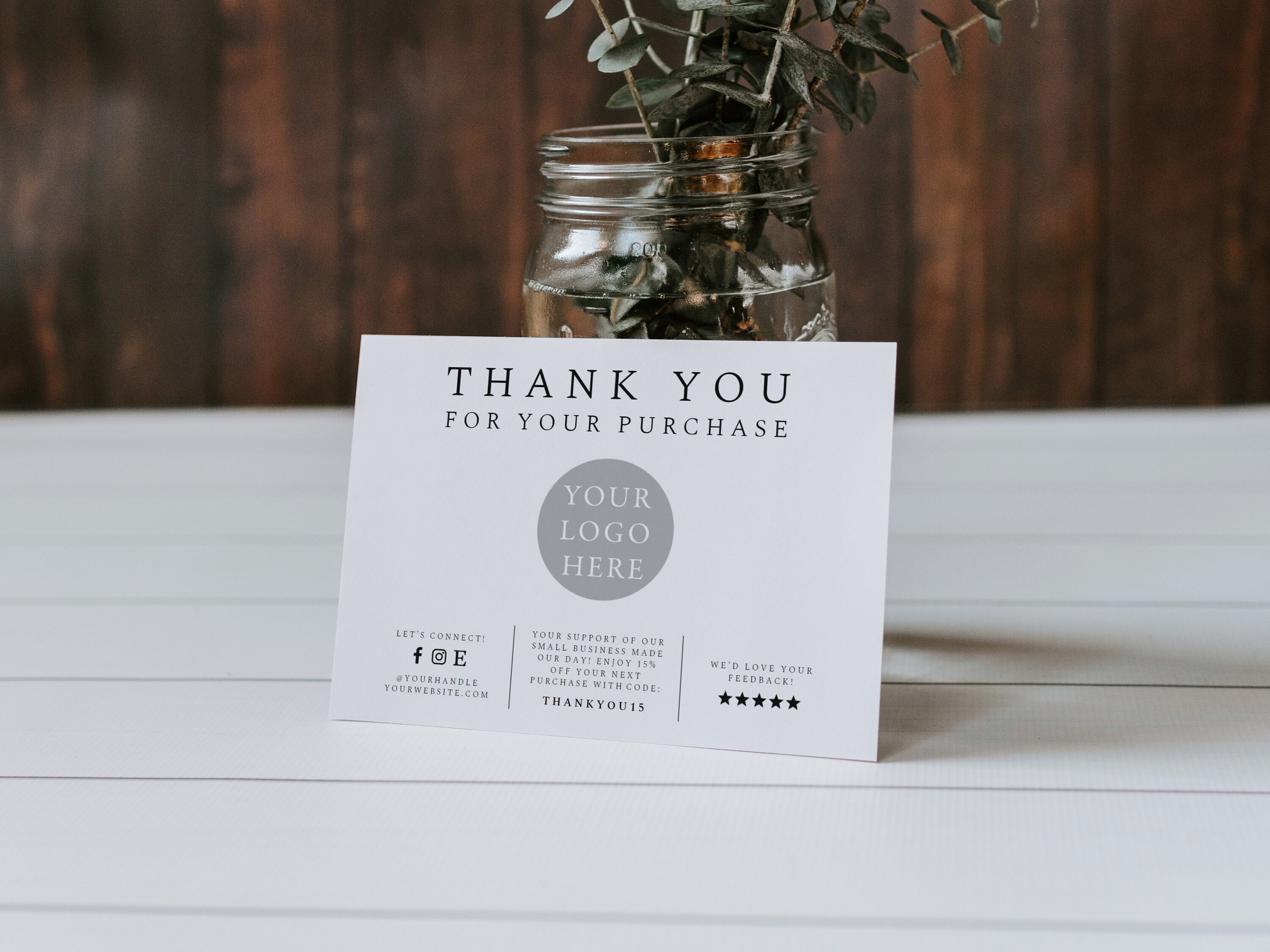 Bedankkaartje Bestelling Bedankt Voor Je Bestelling Kaart - Etsy Nederland