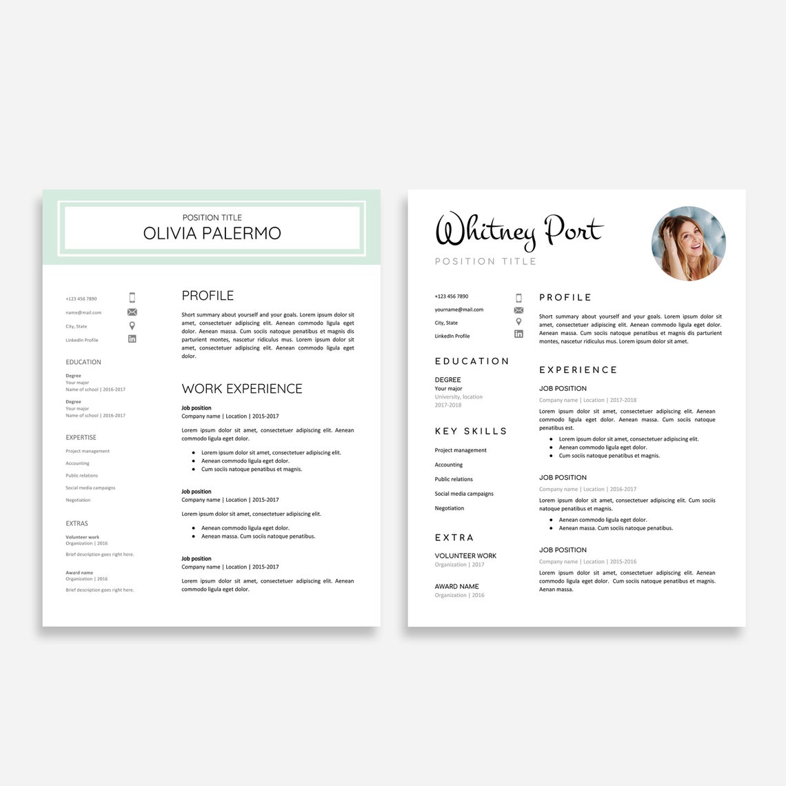 Resume Template Google Docs Bundle 10 Google Doc Resume | Etsy
