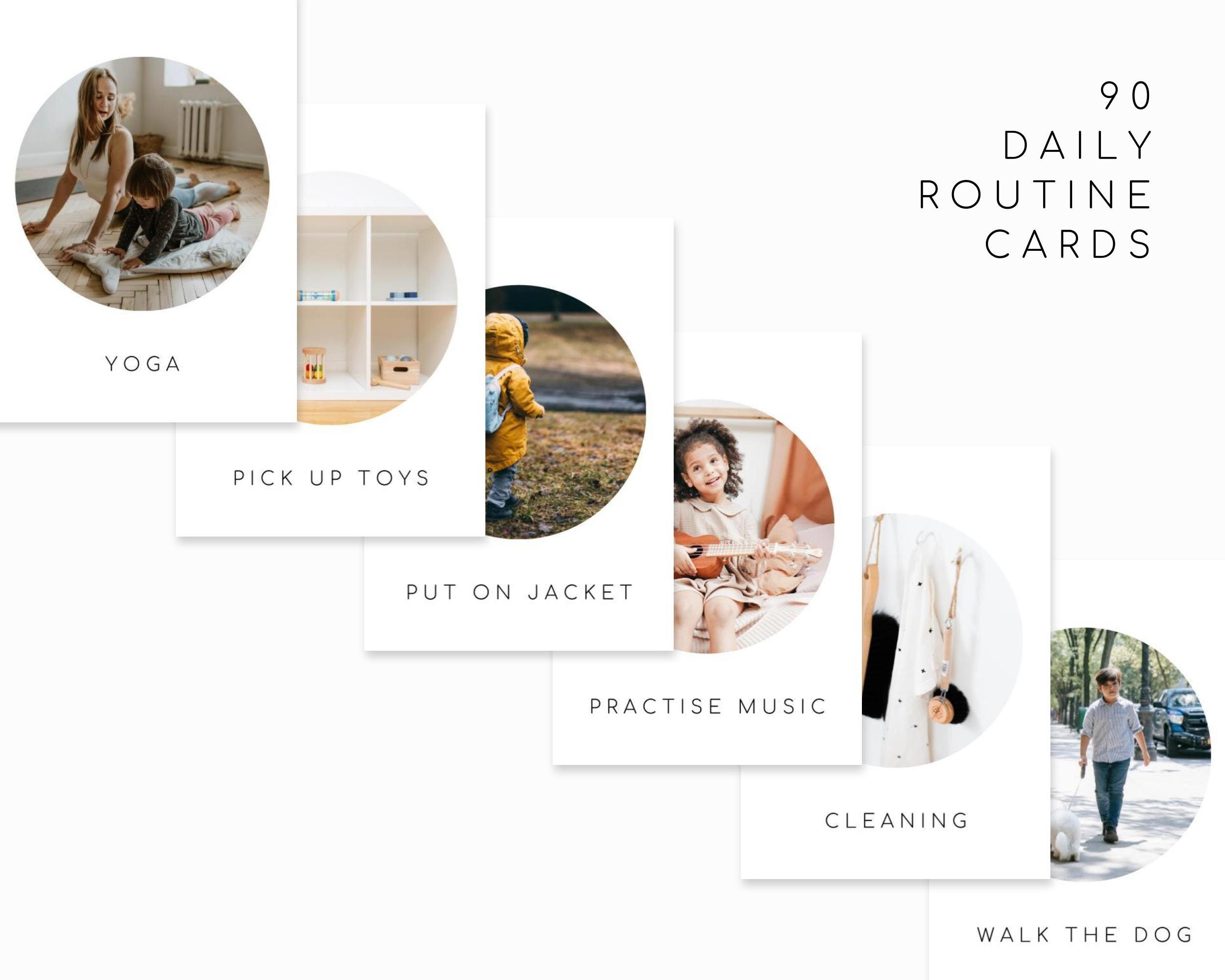 Daily Routine Cards With Photos - Etsy Canada