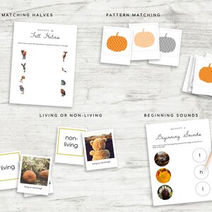 Autumn | Montessori Printable Fall Bundle | Preschool + Kindergarten - Etsy