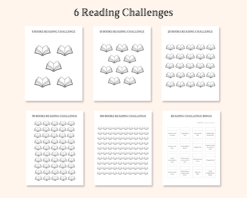Reading Journal Printable - Etsy UK