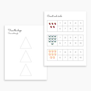 Toddler Workbook 100 Worksheets Ages 2-4 - Etsy