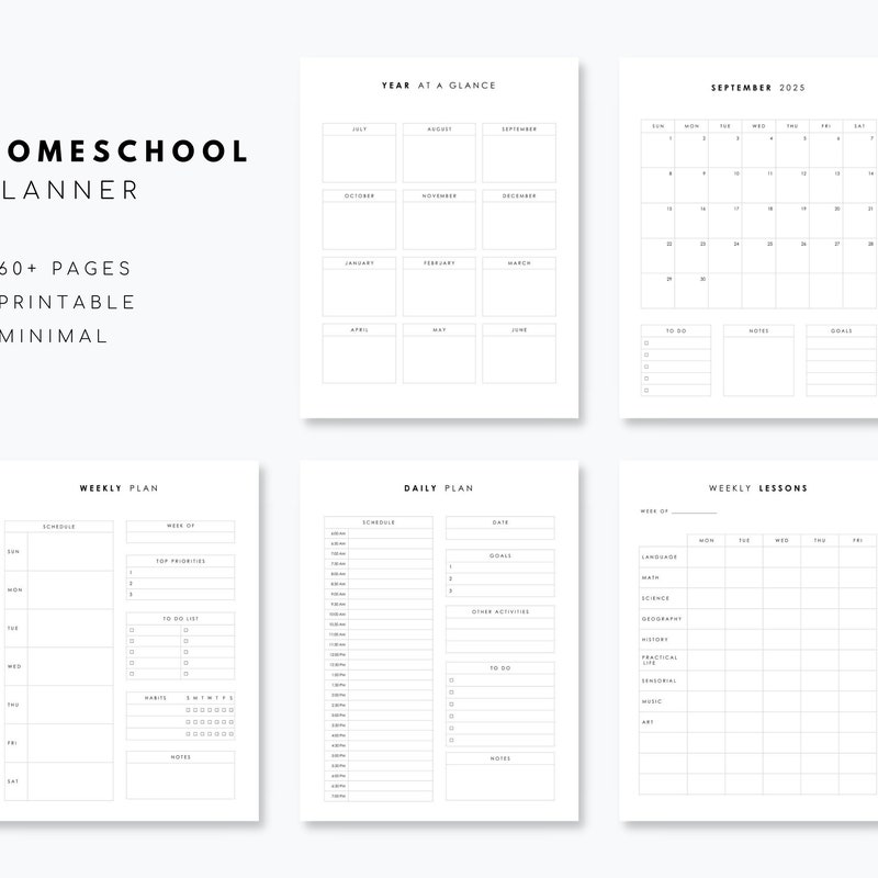 Homeschool Planner - Etsy