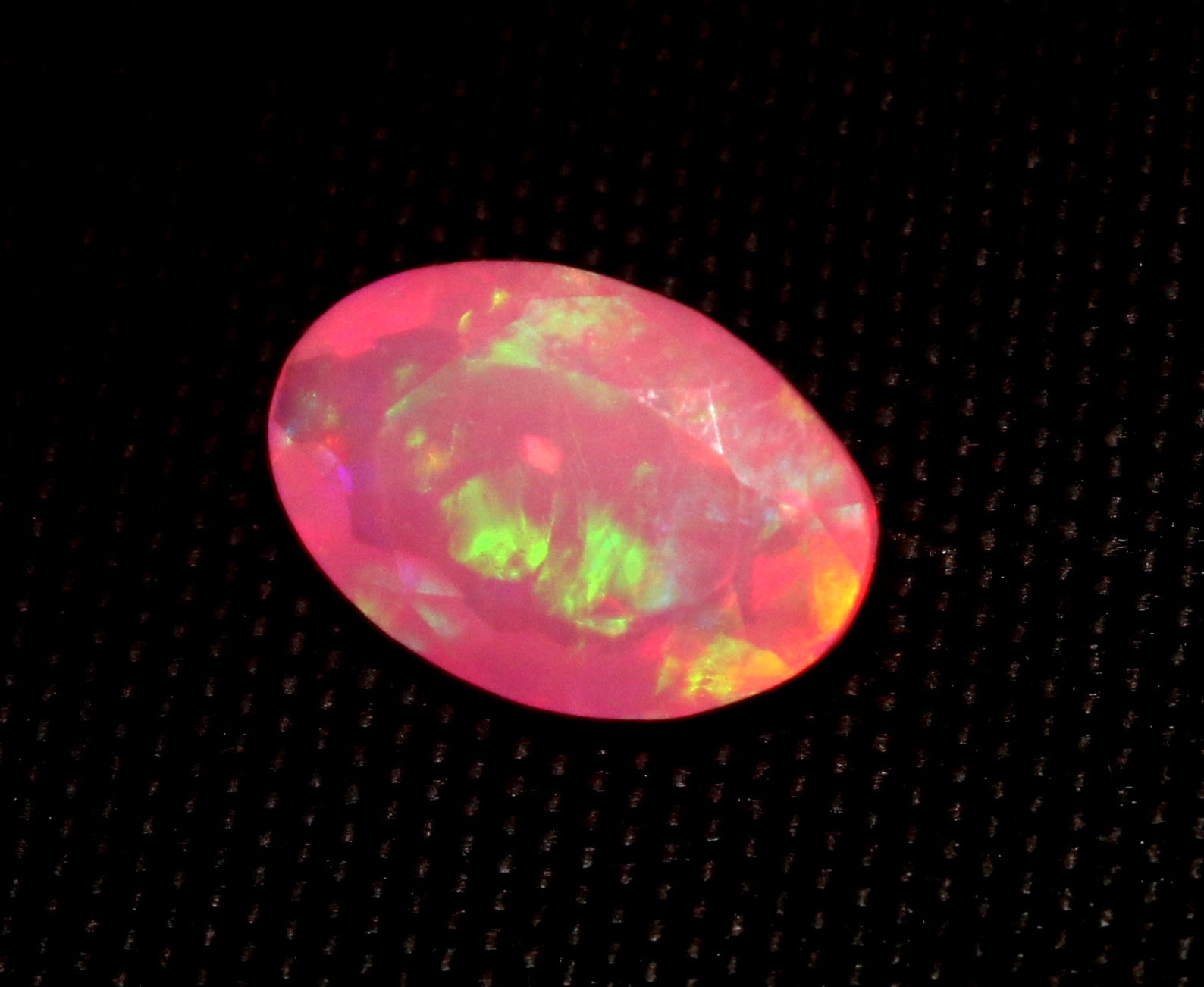 Natural Ethiopian Fire Pink Opal Gemstone Faceted Opal Welo | Etsy