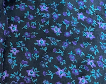 Purple Teal Fabric - Etsy