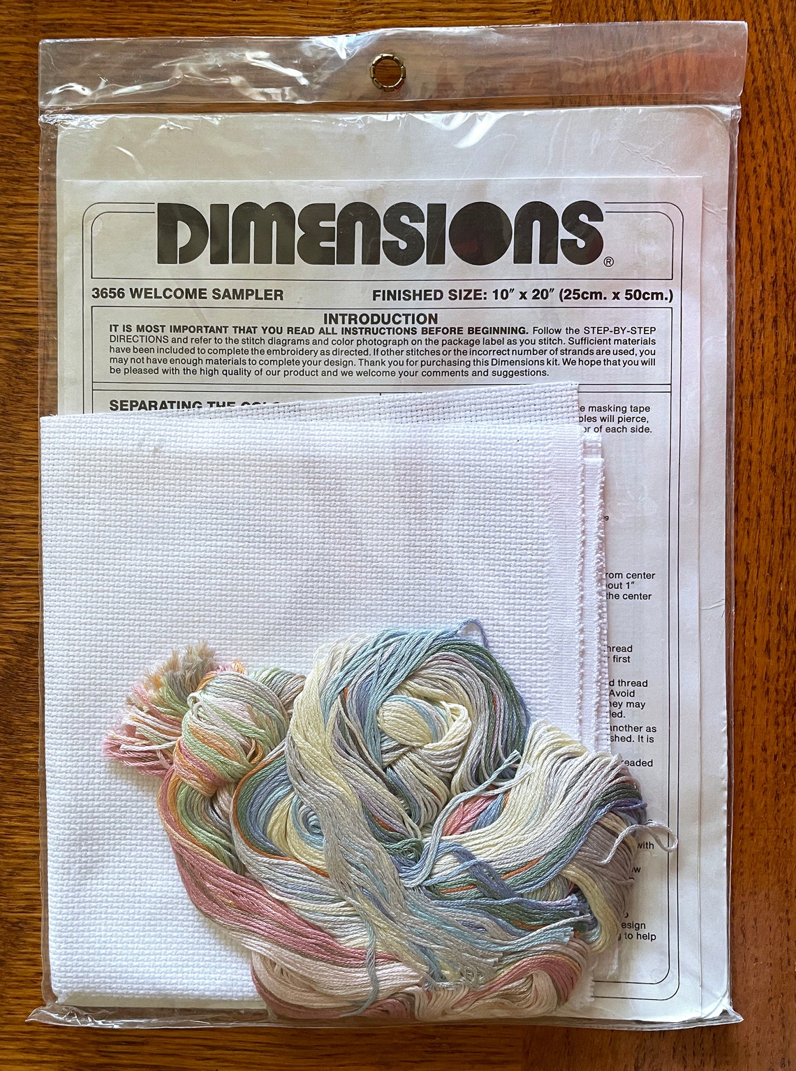 WELCOME SAMPLER Counted Cross Stitch Kit 10x20 Designed by - Etsy