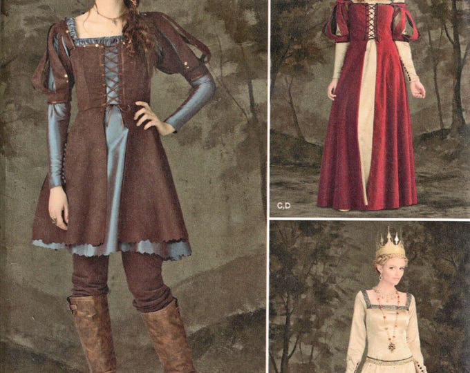 Size 8 Pintucked Blouse & Full Skirt Sewing Pattern UNCUT Designed by ...