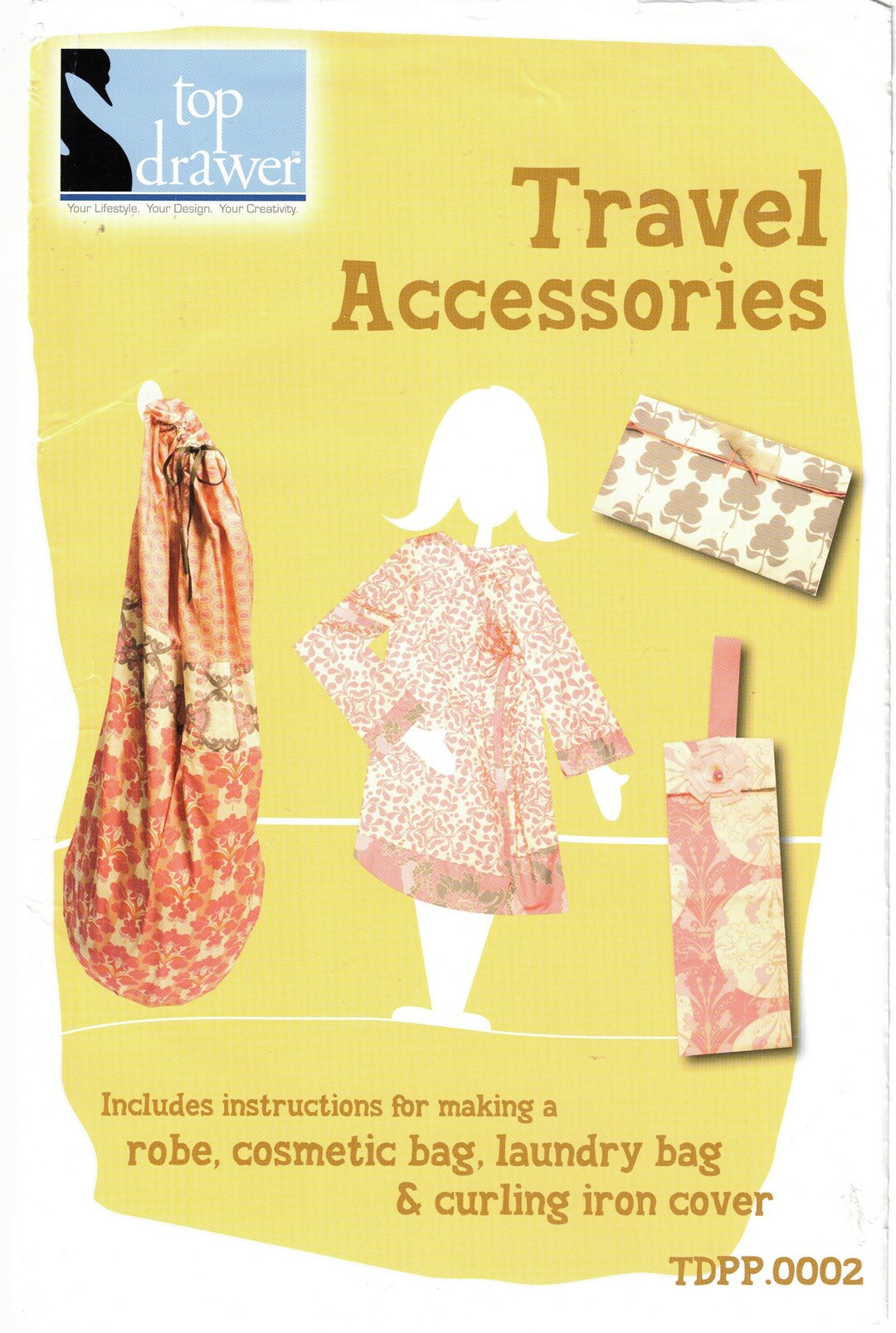 Travel Accessories Sewing Pattern: Robe, Bag, Cover - UNCUT - Etsy