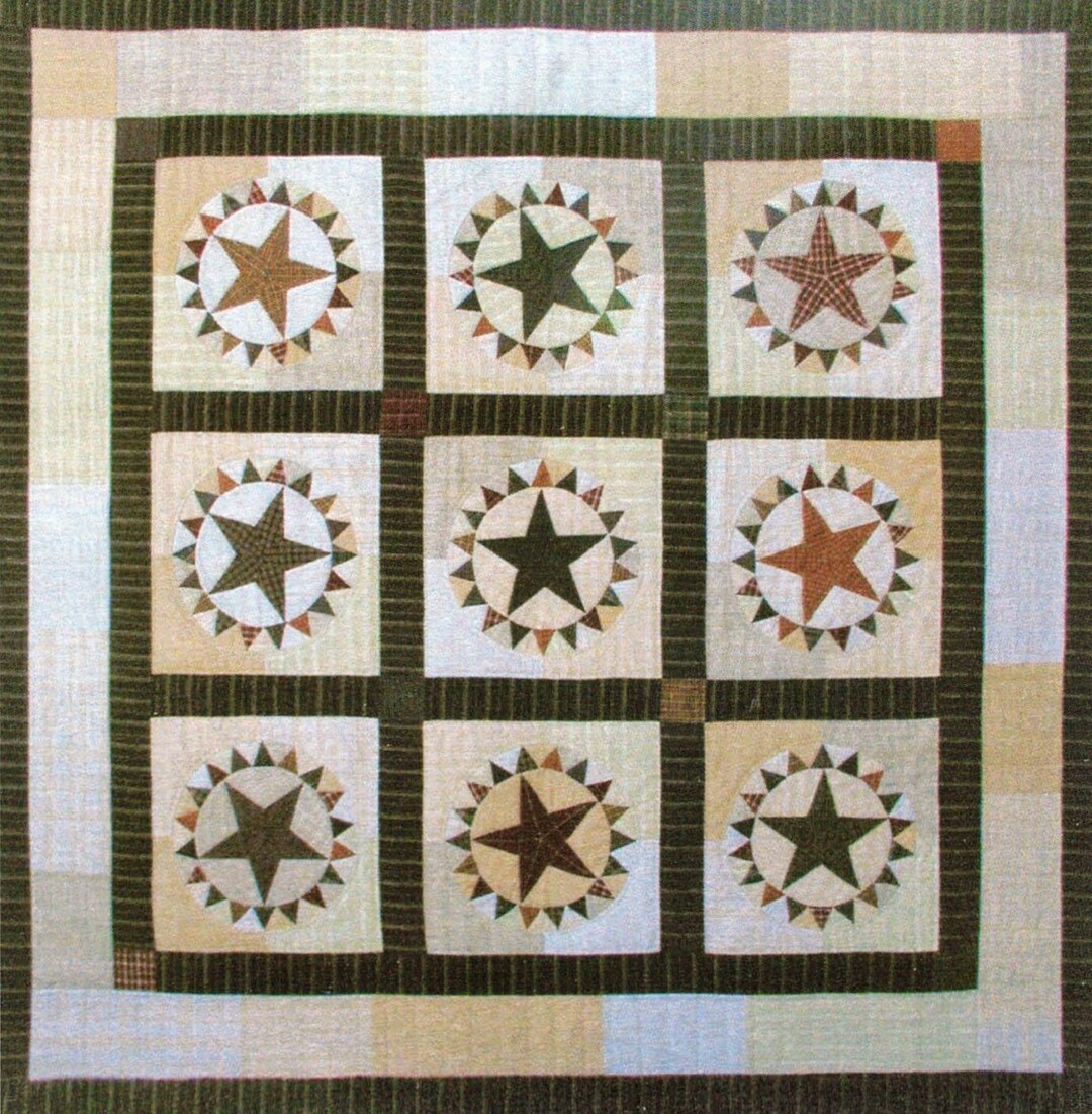 Circles & Stars Patchwork Quilt Pattern - Defending the Union by Eagles ...
