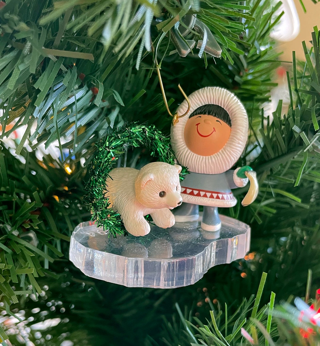 Frosty Friends Eskimo & Polar Bear Christmas Tree Ornament / Hallmark ...