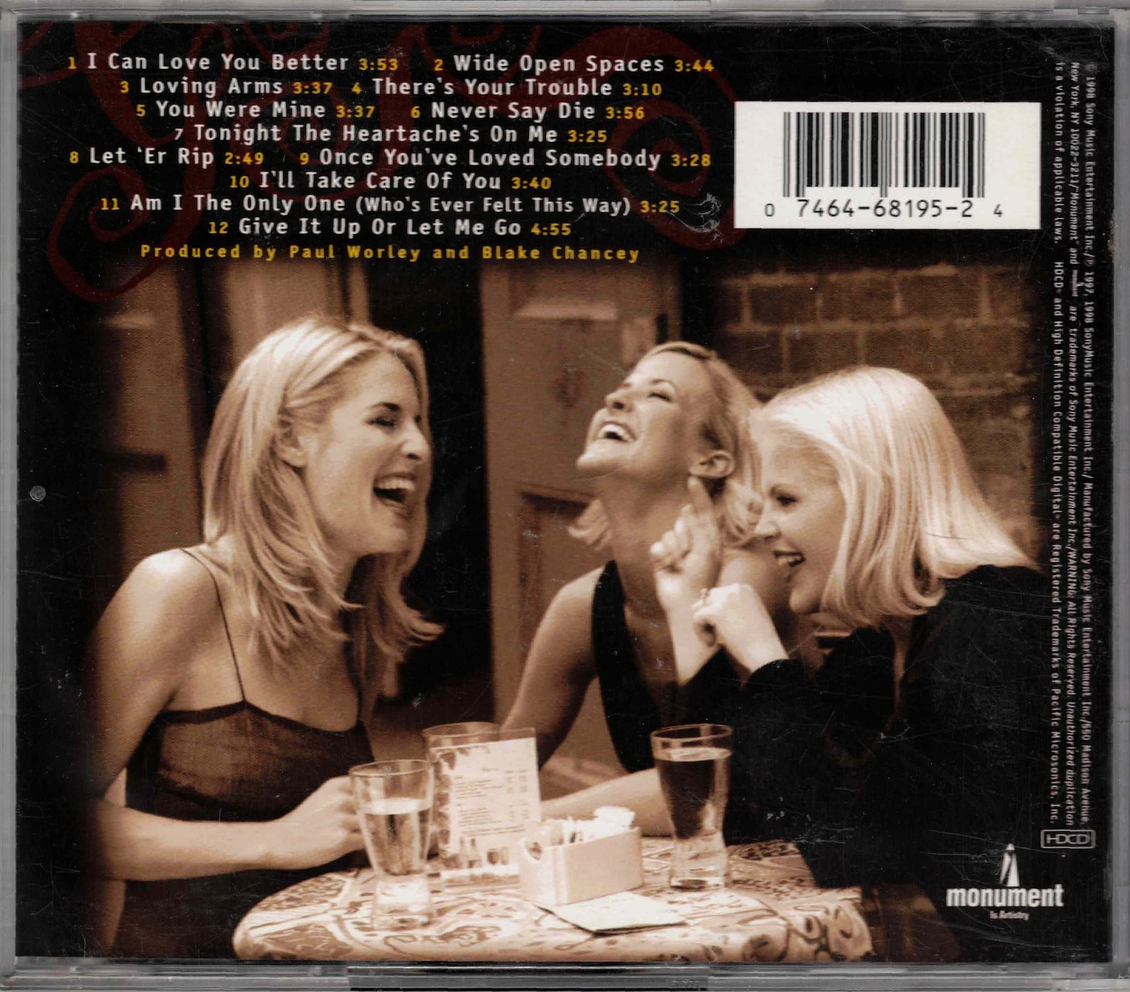 Dixie Chicks Wide Open Spaces 1998 Cd I Can Love You Better Theres Your Trouble You Were