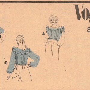 Size 12 Set of 3 Blouses Sewing Pattern Front & Back Tucks, Feminine ...
