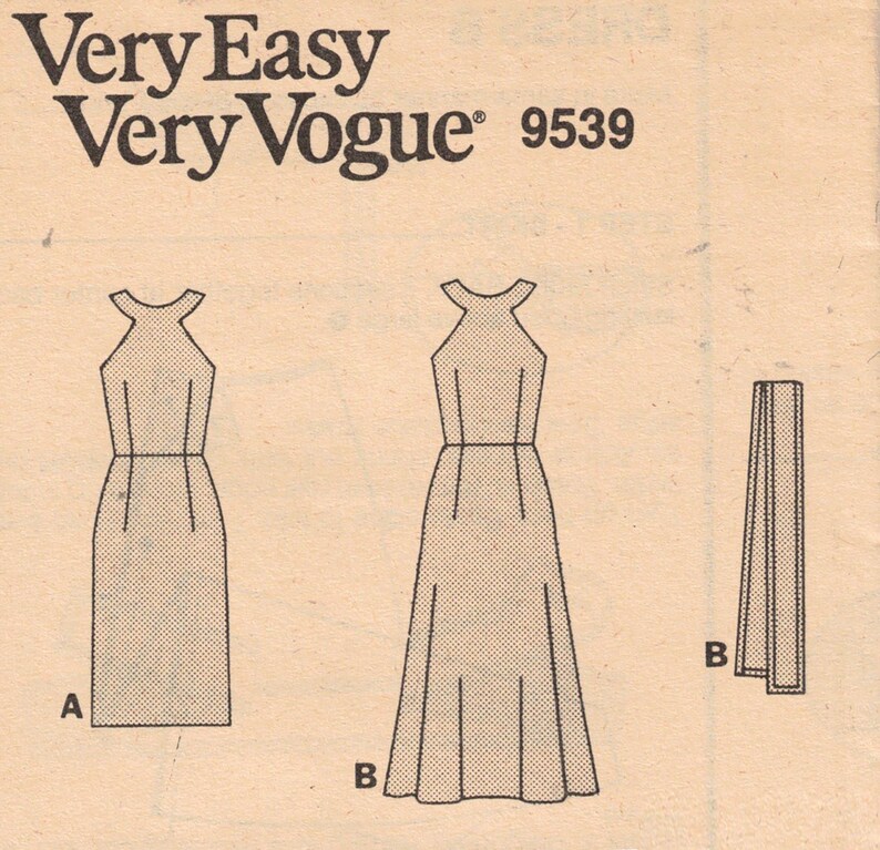 Size 6 Cocktail Dress Pattern - Sexy Bodice, Slim or Flared Skirt ...