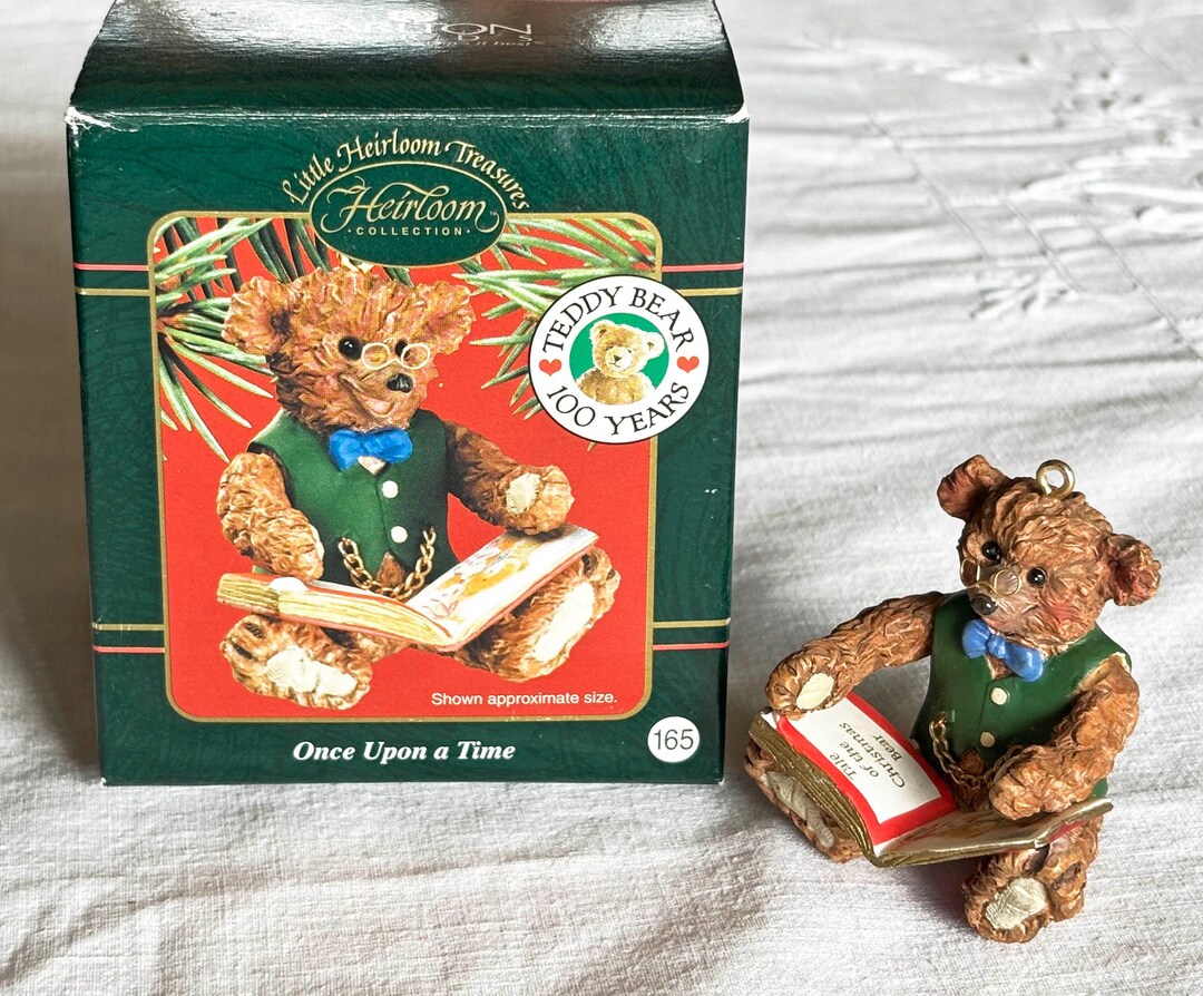 Once Upon A Time Teddy Bear Christmas Tree Ornament - Little Heirloom ...