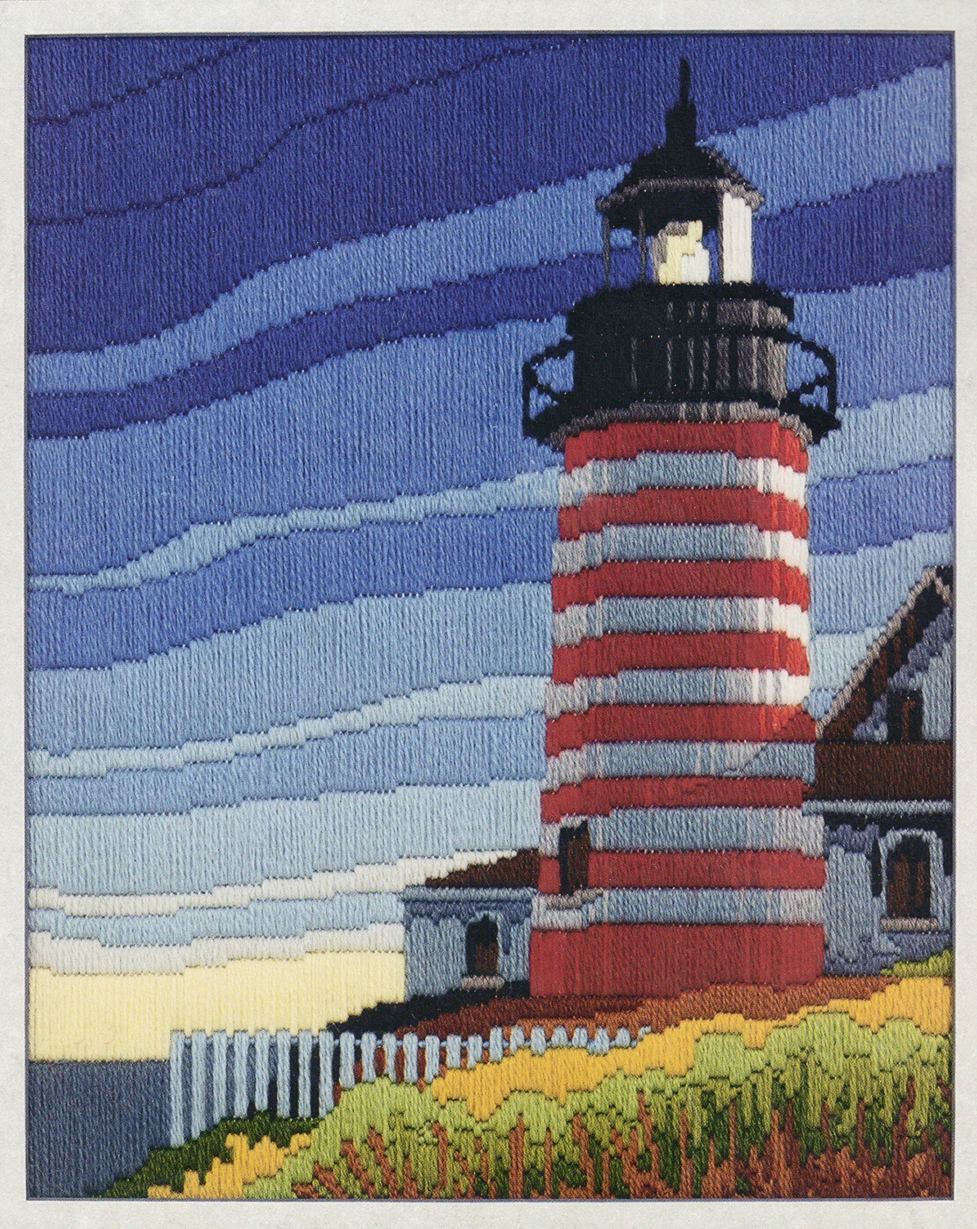 West Quoddy Head Lighthouse Longstitch Needlepoint Kit by Roger W ...