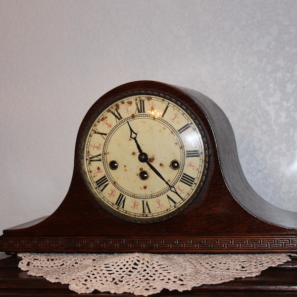Antique German Mantel Clock - Etsy