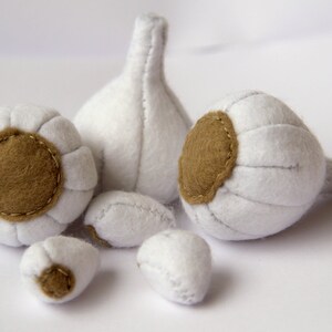 Felt Garlic for Play Kitchen Play Food Felt Food - Etsy