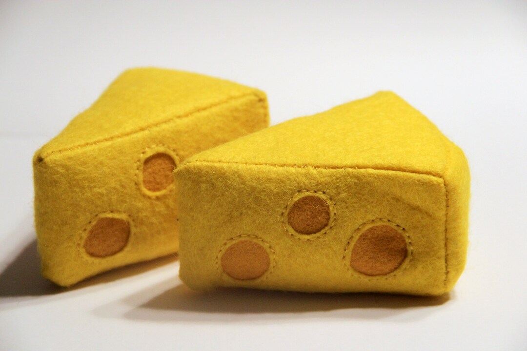 Cheese Sewn From Felt for Play Kids Kitchen, Play Food, Toy Food, Felt ...