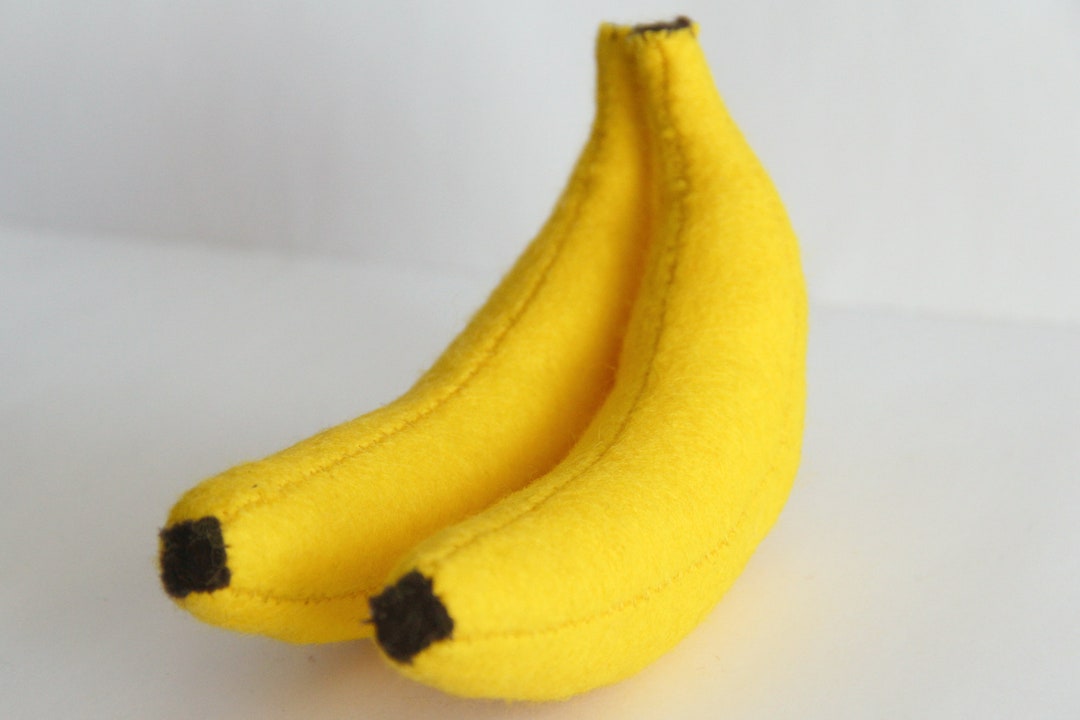 Bananas Sewn From Felt for Play Kids Kitchen, Play Food, Toy Food, Felt ...