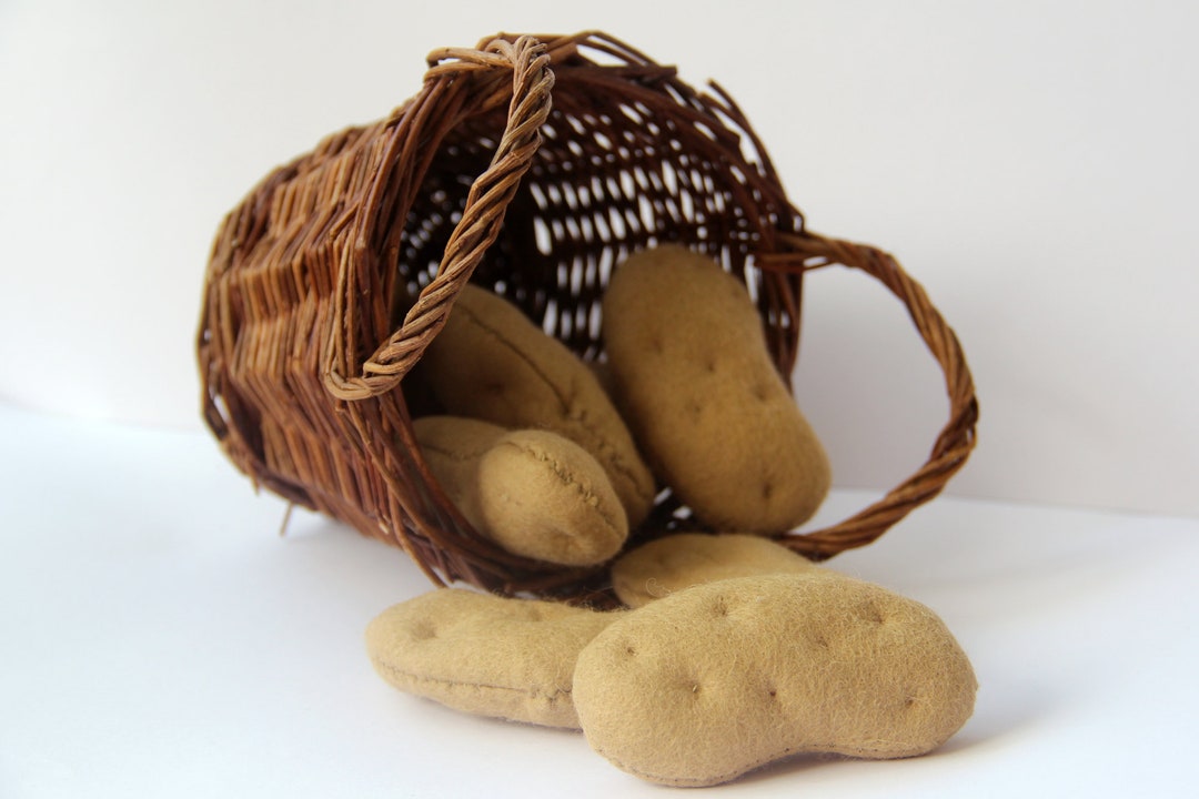 Potatoes Hand-sewn From Felt for Play Kids Kitchen, Play Food, Toy Food ...