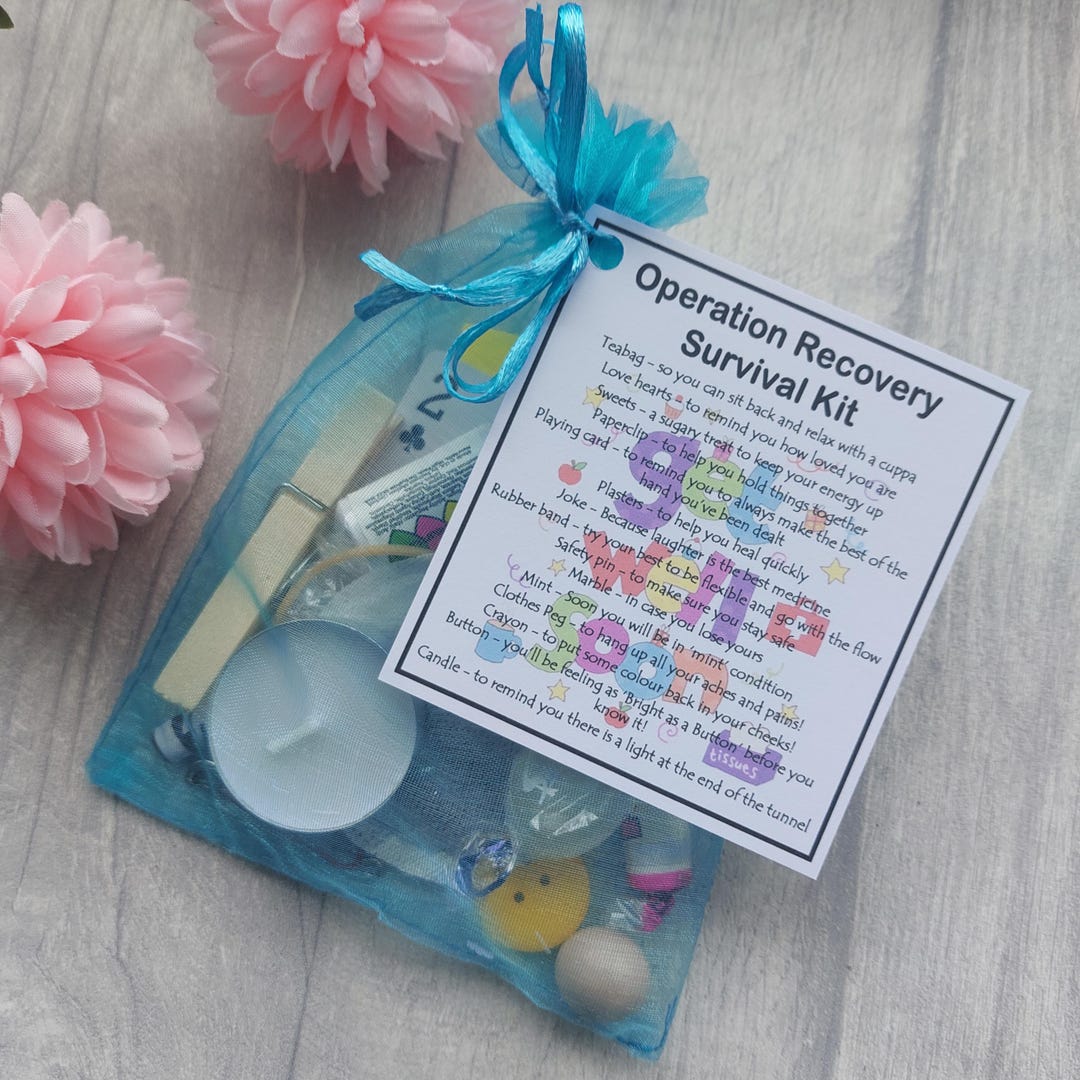 Operation Recovery Survival Kit Novelty Gift - Fun Gift, Good Luck Gift ...