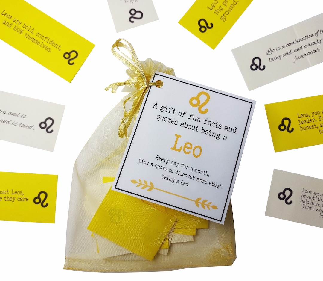 LEO Gift A Gift of Fun Facts and Quotes About Being a Leo Astrology ...