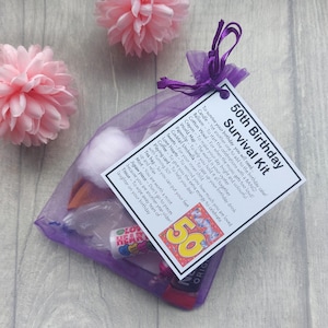 50th Birthday Survival Kit Novelty Gift - Fun 50th Birthday Gift, 50th ...