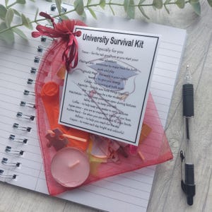 University Survival Kit Gift - Fun Novelty Gift for Starting University ...