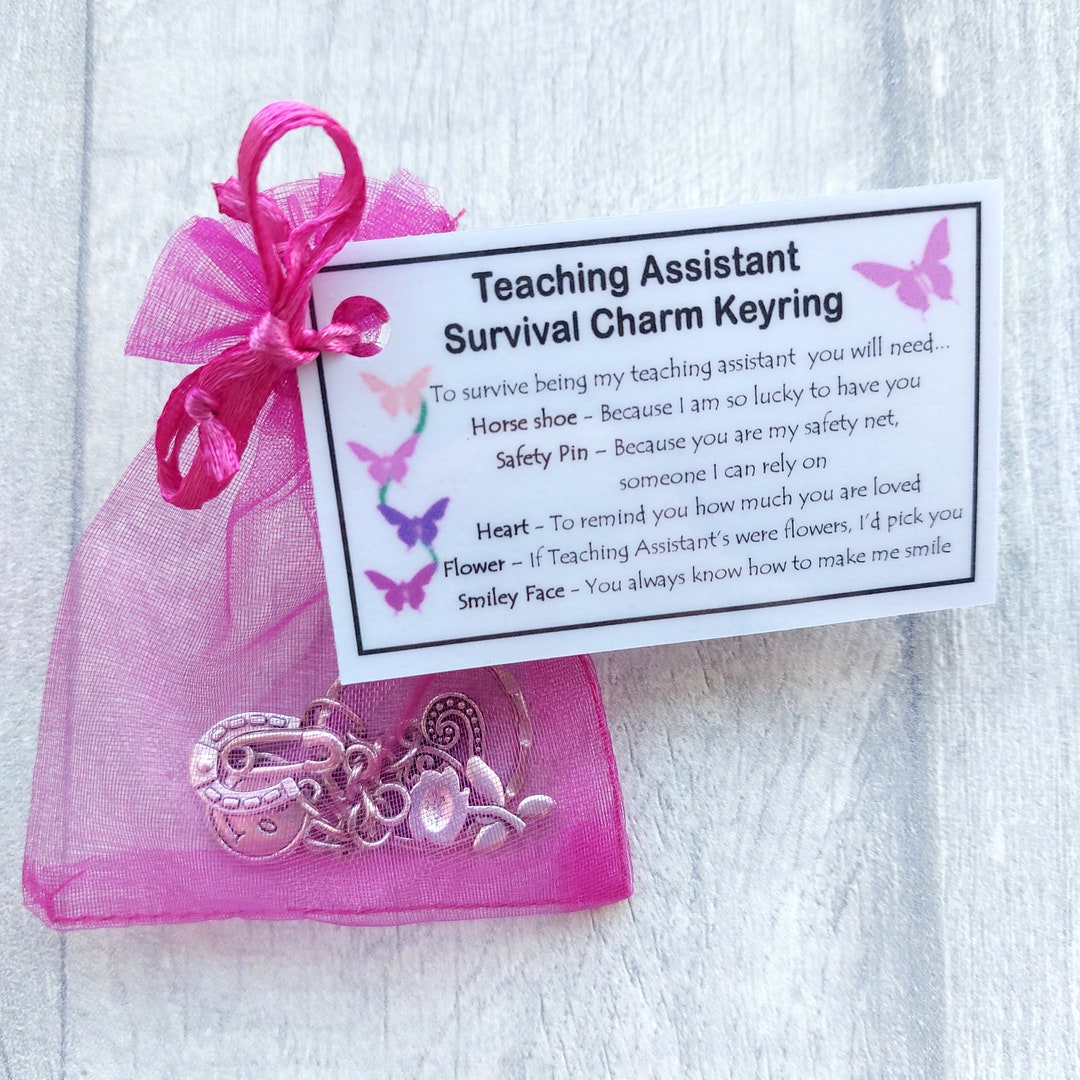 Teaching Assistant Survival Charm Keyring/ Bag Charm- Handmade Teaching ...