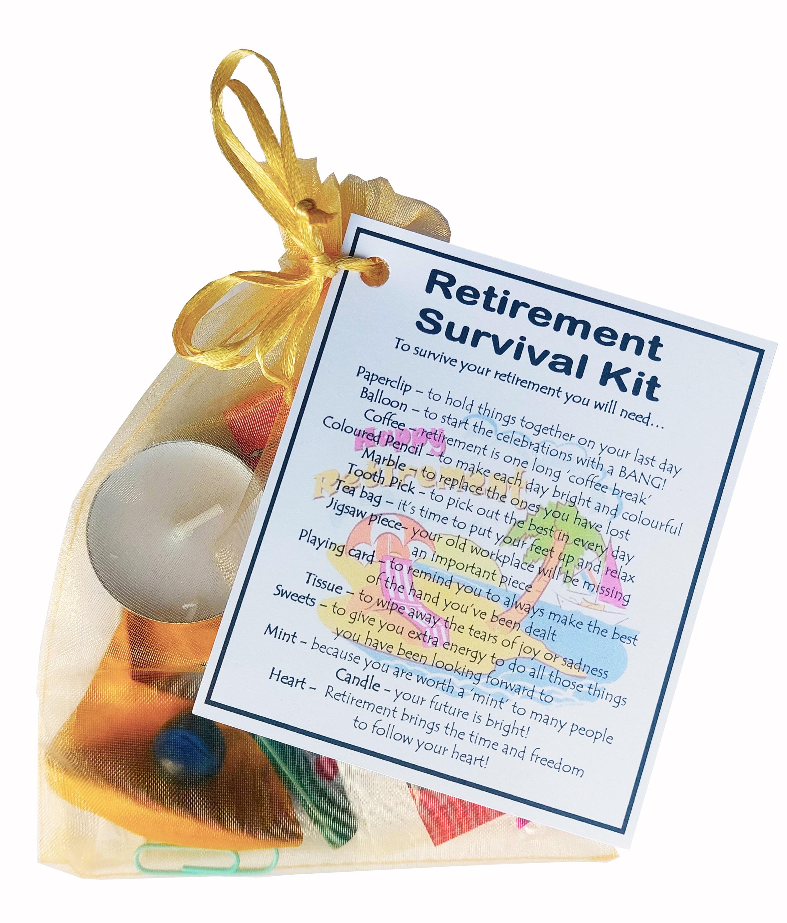 Retirement Survival Kit Novelty Gift - Fun Happy Retirement Gift ...