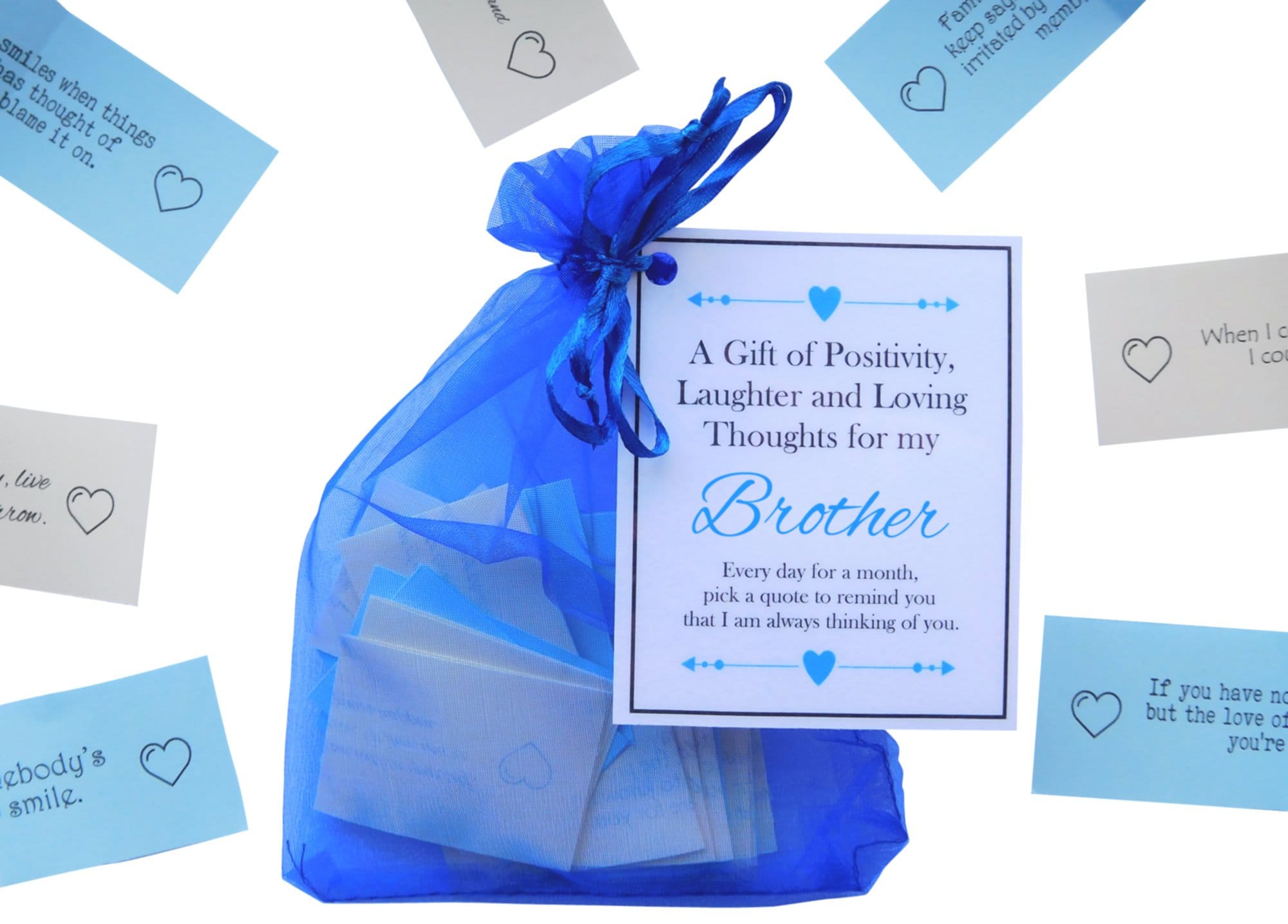 Brother Gift Quotes of Positivity Laughter and Loving - Etsy UK