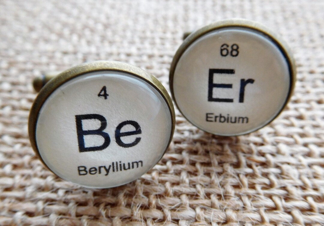 Beer Cufflinks With Chemical Symbols, Periodic Table Cufflinks, Husband ...