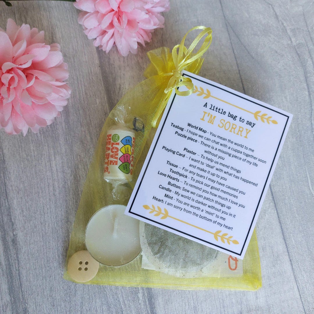 A Little Bag to Say I'm Sorry. Survival Kit Novelty Gift Apology Gift ...